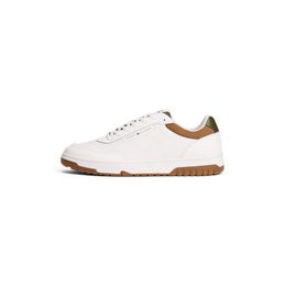 Tommy Hilfiger Sneaker 'BASKET CORE' Herren Gr&ouml;&szlig;e 45 karamell / dunkelbraun / wei&szlig;