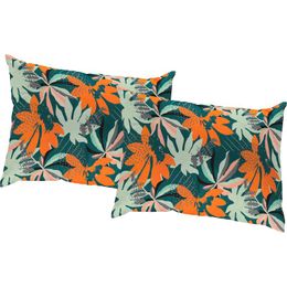 Adam Dekokissen &raquo;Jungle&laquo; GOTS zertifiziert - Kissenh&uuml;lle ohne F&uuml;llung, 1 St&uuml;ck orange Baumwolle B/L: 40cm x 60cm, 1 Stk.