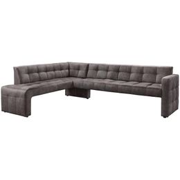 exxpo - sofa fashion Essbank &raquo;Barista, bequem und elegant, hohe Bodenfreiheit&laquo; Eckbank Barista bequem und elegant, hochwertige Detailverarbeitung grau