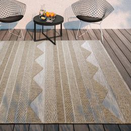 Villeroy & Boch Teppich &raquo;Elisabeth&laquo; rechteckig 8 mm H&ouml;he In-& Outdoor, Flachgewebe, wetterfest, Terrasse, Balkon, natur, modern braun Polypropylen B : 155cm 1 Stk., 