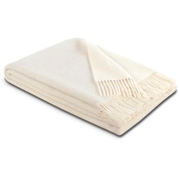 Biederlack Wohndecke &raquo;Soft Impression im Doubleface-Look&laquo; Baumwolle-Kaschmir-Mix beige Baumwolle, Kaschmir B/L: 130cm x 170cm