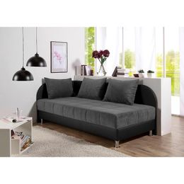 Maintal Polsterliege schwarz Bezug: 100% Polyester. Seitenteile: 100% Kunstleder. R&uuml;ckenteil: 100% Kunstleder Kunstleder Microfaser Seitenteil links, 