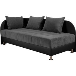 Maintal Polsterliege schwarz Bezug: 100% Polyester. Seitenteile: 100% Kunstleder. R&uuml;ckenteil: 100% Kunstleder Kunstleder Microfaser Seitenteil links, 