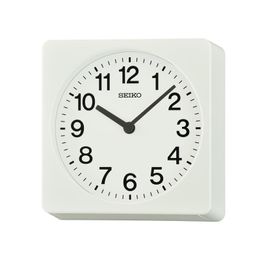 Seiko Unisex Wanduhr Quarzuhr, Arbeitszimmer, B&uuml;ro, Esszimmer, K&uuml;che, Wohnzimmer wei&szlig; B/H/L: 6,1cm x 19,5cm x 19,5cm