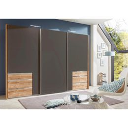 wimex Schwebet&uuml;renschrank &raquo;Level by fresh to go&laquo; grau B/H/T: 300cm x 216cm x 65cm, Schubladen: 6 Stk. T&uuml;ren: 3 Stk.