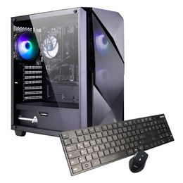 GAMEMAX PC &raquo;Striker 7578&laquo; Windows 11 schwarz WLAN AC, 1x LAN, 3x Audio, 4x USB 3.2 Gen 1, 1x PS/2-Maus/Tastatur, 2x USB 2.0