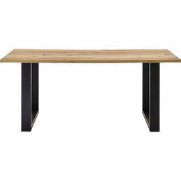 Home Affaire Esstisch &raquo;Sherwood, Tisch im Industrial-Style, Wohnzimmertisch, K&uuml;chentisch&laquo; Metallgestell, in 2 Farben erh&auml;ltlich, 180 cm breit braun B/