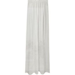 GERSTER Vorhang &raquo;Bero&laquo; Kr&auml;uselband 1 Stk. tlg. Fertigschal Uni wei&szlig; Wirkware, Leinen, Polyester 245cm, Kr&auml;uselband, 140cm