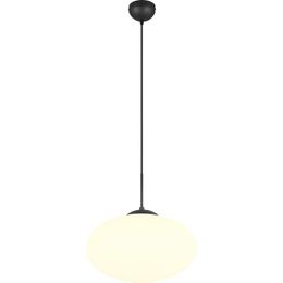 Trio Leuchten Pendelleuchte &raquo;FOMENTO, H&auml;ngelampe mit Glasschirm, exkl 1x E27 max 15W&laquo; E27 1 Stk. warmwei&szlig; - kaltwei&szlig; Glas H&auml;ngeleuchte H&ouml;he 150 cm, 