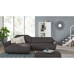 Creation BY ROLF BENZ Ecksofa &raquo;CR.480, Designecksofa, L-Form&laquo; Wahlweise aus Leder oder Chenille braun Luxus-Microfaser (100% Polyester) B/H/T: 298cm x