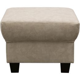 OTTO home Hocker &raquo;Silkeborg&laquo; Polsterhocker Silkeborg passend zum Sofa, Breite 59 cm beige 100% Polyester B/H/T: 59cm x 42cm x 59cm, Samtvelours