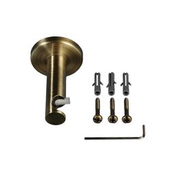 Liedeco Gardinenstangenhalter f&uuml;r Gardinenstangen &Oslash; 16 mm grau &Oslash; 16cm