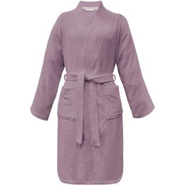 Tom Tailor HOME Bademantel &raquo;Kimono COLOR BATH&laquo; lila Frottier S