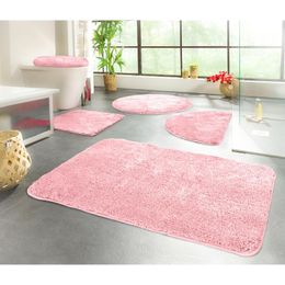 Kinzler Badematte &raquo;Chaozhou, Badvorleger, Badezimmer Teppich&laquo; H&ouml;he 20 mm rutschhemmend beschichtet fu&szlig;bodenheizungsgeeignet Badteppich, Uni Farben, 