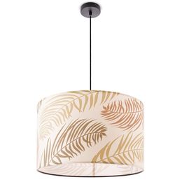 Paco Home Pendelleuchte &raquo;Kuba 123&laquo; E27 H&auml;ngelampe Esstisch Wohnzimmer Modern Lampe Kinderzimmer Jungle wei&szlig; 1, &Oslash; 38cm H: 21cm
