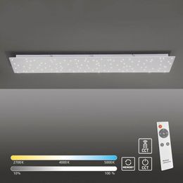 JUST LIGHT Deckenleuchte &raquo;SPARKLE&laquo; LED-Board 1 Stk. warmwei&szlig; - kaltwei&szlig; CCT - &uuml;ber Fernbedienung,Fernbedienung, Infrarot inkl. wei&szlig; 1, 1 Stk.