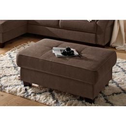 OTTO home Hocker &raquo;Solvei&laquo; braun B/H/T: 104cm x 45cm x 72cm, Luxus-Microfaser Lederoptik