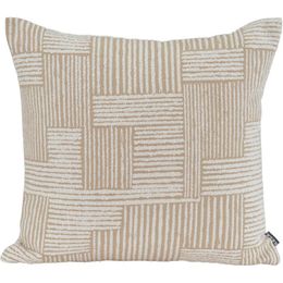 HOCK Dekokissen &raquo;Lou&laquo; Sofakissen inkl. F&uuml;llung, 50x50cm, Dekokissen, feine Streifen Obermaterial: 100% Polyester. F&uuml;llung: 100% Polyester B/L: 50cm x 50cm,