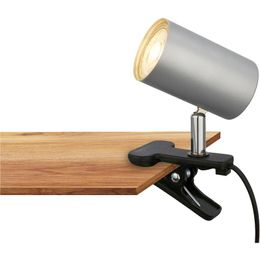 Briloner Leuchten Schreibtischlampe &raquo;KLEM Tischlampe&laquo; grau Einheitsgr&ouml;&szlig;e