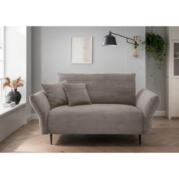 Home Affaire Ecksofa &raquo;Lazio modern und bequem, schmale Armlehnen, tolle Detailverarbeitung&laquo; zwei verschiedene Fu&szlig;farben w&auml;hlbar braun 93% Polyester, 7