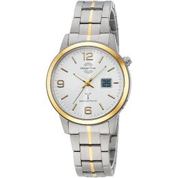 MASTER TIME Damen MASTER TIME Funkuhr Quarzuhr, Armbanduhr, Damenuhr, Titan, analog, digital silber Einheitsgr&ouml;&szlig;e