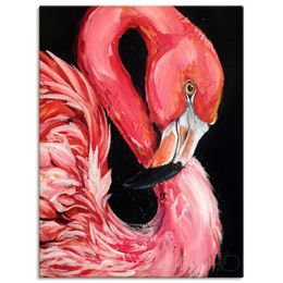 Artland Wandbild &raquo;Flamin-GO&laquo; Vogelbilder 1 Stk. tlg. als Alubild, Leinwandbild, Poster, Wandaufkleber in verschied. Gr&ouml;&szlig;en Leinwand B/H/T: 45cm x 60cm, 