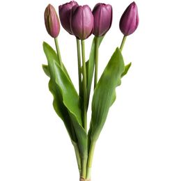 OTTO home Kunstblume &raquo;Tulpenb&uuml;ndel Holland real Touch&laquo; lila Kunststoff &Oslash;/H: 10cm x 35cm, 1 Stk.