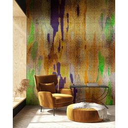 Livingwalls living walls Vliestapete &raquo;Abstrakte Vliestapete &ndash; Moderne Mustertapete&laquo; matt glatt bunt Vlies B/L: 2,7m x 4m, Rollen: 1
