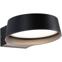 Paulmann LED Au&szlig;en-Wandleuchte &raquo;Outdoor 230V Capea Grand IP44 anthrazit&laquo; 1 Stk. Warmwei&szlig; Outdoor 230V Capea Grand IP44 anthrazit grau 1, H: 6cm, 1 Stk.