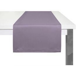 Adam Tischl&auml;ufer &raquo;Uni Collection Light&laquo; lila Bio-Baumwolle B/L: 50cm x 150cm, eckig