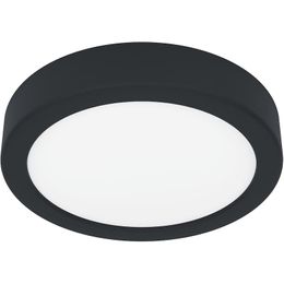 Eglo Deckenleuchte &raquo;FUEVA 5&laquo; LED-Modul 1 Stk. Warmwei&szlig; Deckenleuchte aus Stahl - 11W - Warmwei&szlig; schwarz &Oslash; 16 H: 2,9cm, 1 Stk.