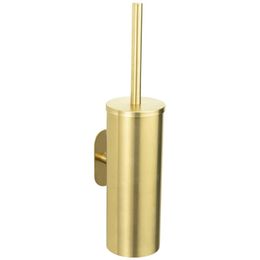 Wenko WC-Garnitur &raquo;Turbo-Loc Orea geschlossen&laquo; aus Edelstahl Befestigen ohne Bohren gold Edelstahl Einheitsgr&ouml;&szlig;e