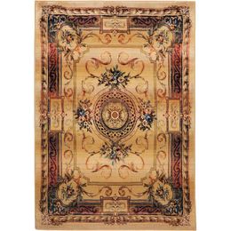 Theko Teppich &raquo;Gabiro 856&laquo; rechteckig 10 mm H&ouml;he Kurzflor, Orient-Optik, auch als L&auml;ufer, Wohnzimmer beige Kunstfaser B : 40cm 1 Stk., 10mm, L: 60cm