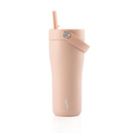 Equa Thermobecher &raquo;Carry Cup, Isolierbecher, 600 ml&laquo; auslaufsicherer Coffee-to-go-Becher beige Edelstahl, Kunststoff, Stahl &Oslash; 9cm x 24cm, 600ml, 1