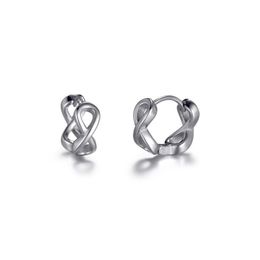 Firetti Damen Paar Creolen &raquo;Schmuck Geschenk Edelstahl Ohrschmuck Infinity Unendlichkeitsschleife&laquo; 14,5mm, Edelstahl