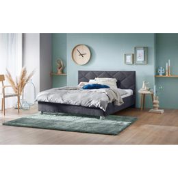 Westfalia Schlafkomfort Polsterbett &raquo;Padua&laquo; mit Rautensteppung, 3 verschiedene Matraztenarten w&auml;hlbar schwarz Bezug 100% Polyester, Polsterung: Polsterwatte, Material Gestell