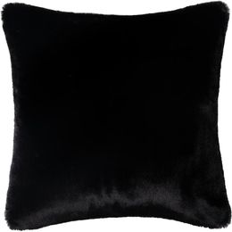 Sportalm Dekokissen &raquo;Moscow Mule Fur&laquo; aus weichem Kunstfell schwarz Polyester B/L: 50cm x 50cm, 1 Stk.