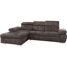 exxpo - sofa fashion Ecksofa &raquo;Spring, super bequem, mit Armteil- und Kopfteilfunktion&laquo; aus Luxus-Microfaser +Simply Clean - f&uuml;r besonders einfache 