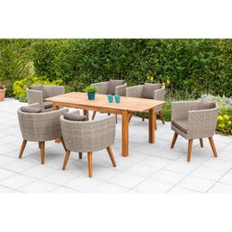 Merxx Garten-Essgruppe &raquo;Imperia&laquo; beige Obermaterial: 100% Polyester. F&uuml;llung: 100% Polyurethan Einheitsgr&ouml;&szlig;e