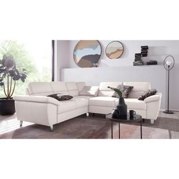 Sit & More sit&more Ecksofa &raquo;Sorano L-Form&laquo; wahlweise mit Bett- und Relaxfunktion, inkl. Bettkasten beige B/H/T: 249cm x 88cm x 229cm, Struktur fein, langer 