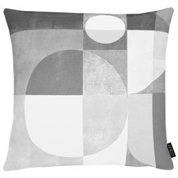 Apelt Dekokissen &raquo;Yann&laquo; inclusive Soft-Kissenf&uuml;llung 100% PES grau Polyester B/L: 45cm x 45cm, 1 Stk.