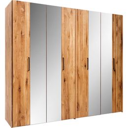 Home Affaire Faltt&uuml;renschrank &raquo;Chamara&laquo; in unterschiedlichen Schrankbreiten erh&auml;ltlich, massives Eichenholz beige B/H/T: 185cm x 218cm x 65cm, T&uuml;ren: 