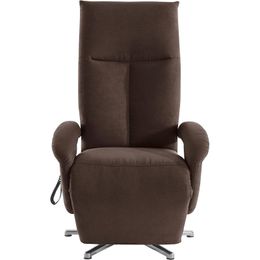Sit & More sit&more TV-Sessel &raquo;Tycoon mit Kopfteilverstellung und 360&deg; Drehfunktion&laquo; wahlweise manuell oder elektrischer Funktion, auch mit Akku (kabellos) braun