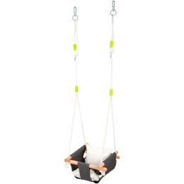 Small Foot Babyschaukelsitz &raquo;Komfort&laquo; grau Massivholz bis 60 kg