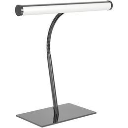 Eglo Tischleuchte &raquo;RICCIONE Tischlampe - Stahl, Alu - LED - 1X5W - IP20&laquo; LED-Modul 1 Stk. Kaltwei&szlig; Neutralwei&szlig; Warmwei&szlig; Nachttischlampe, 
