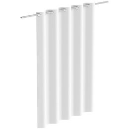 EISL&reg; Duschvorhang &raquo;Mosaik WHITE&laquo; Breite 180 cm waschbarer Antischimmel Vorhang mit wasserdichter Beschichtung wei&szlig; Polyester B/H: 180cm x 200cm
