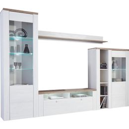 OTTO home Wohnwand &raquo;Larona, Anbauwand, Set 4 Teilig&laquo; Set, 4 Stk. tlg. wei&szlig; B/H/T: 305cmcm