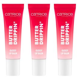 Catrice Damen Lippenbalsam &raquo;Butter Drippin' Glossy Lip Balm&laquo; Dezenter Farbakzent, geschmeidig, hochgl&auml;nzend, spendet Feuchtigkeit. rot Einheitsgr&ouml;&szlig;e