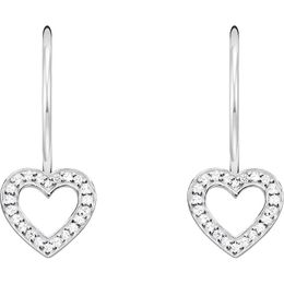 Thomas Sabo Damen Thomas Sabo Paar Ohrh&auml;nger &raquo;in Herzform&laquo; mit Zirkonia (synth.) bunt Silber 925 (recycelt)