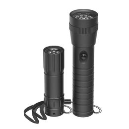 Hama LED Taschenlampe &raquo;LED Taschenlampe, 2er Set (Mini Taschenlampe und gro&szlig;e Taschenlampe)&laquo; sto&szlig;fest, robust, stromsparend aus Aluminium schwarz Aluminium